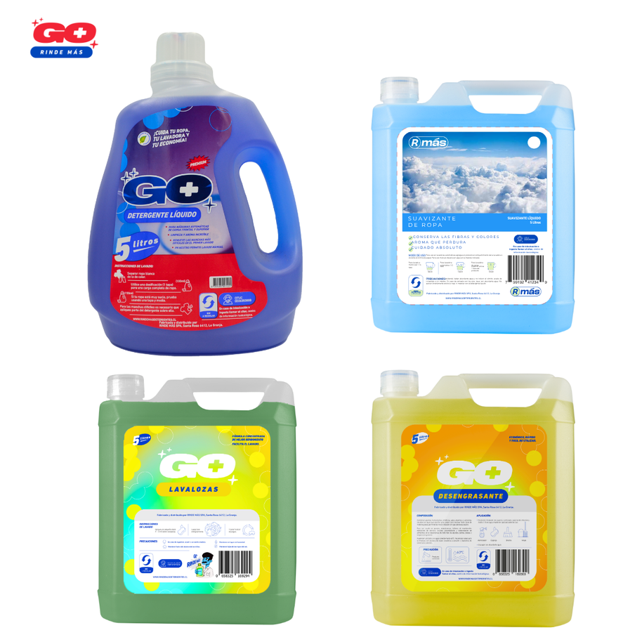 Pack Premium Go+ Todo Para El Hogar 5 Litros – Rindemás